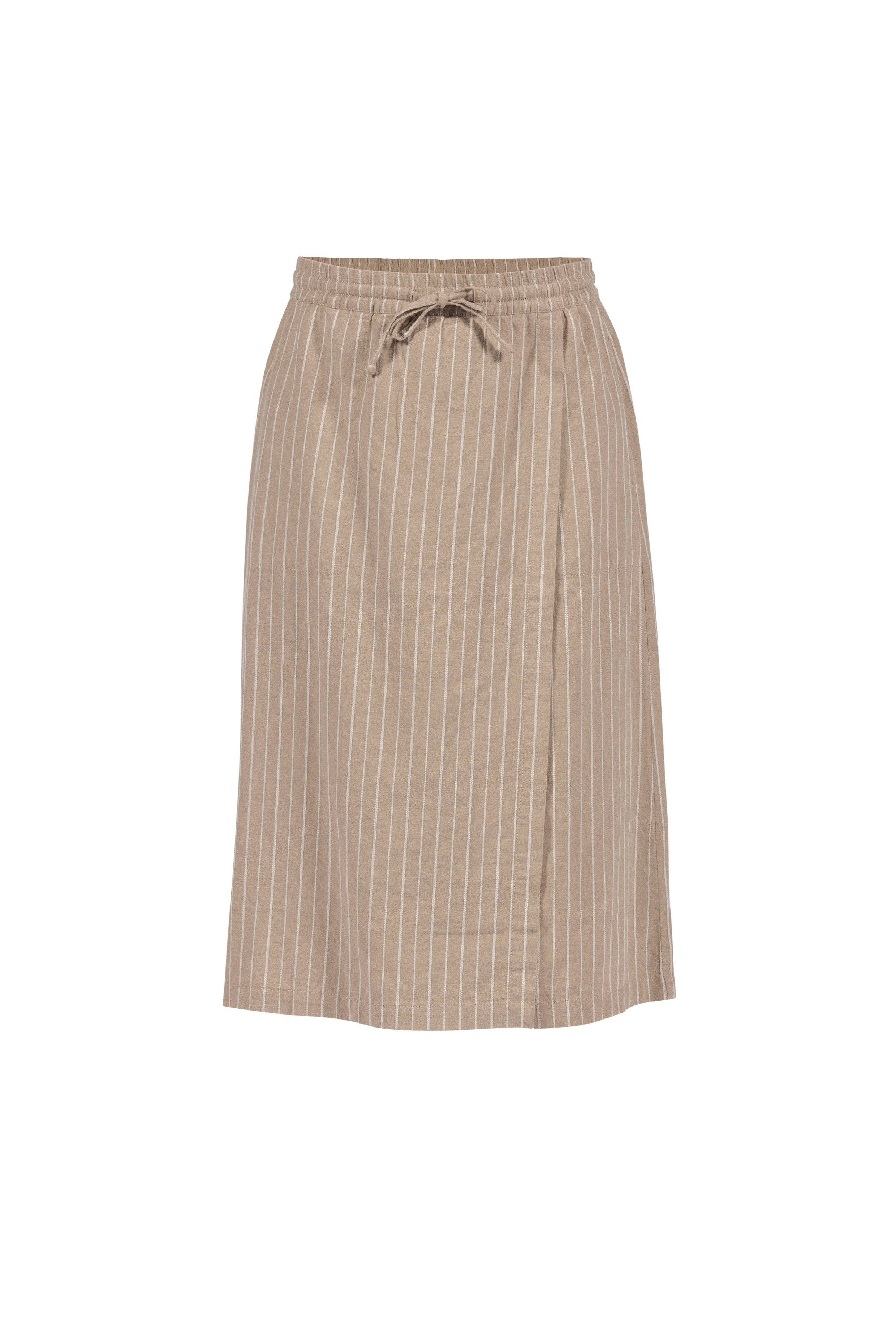 Anouska Striped Long Skirt - Dark Khaki/Kit – Blue Sportswear
