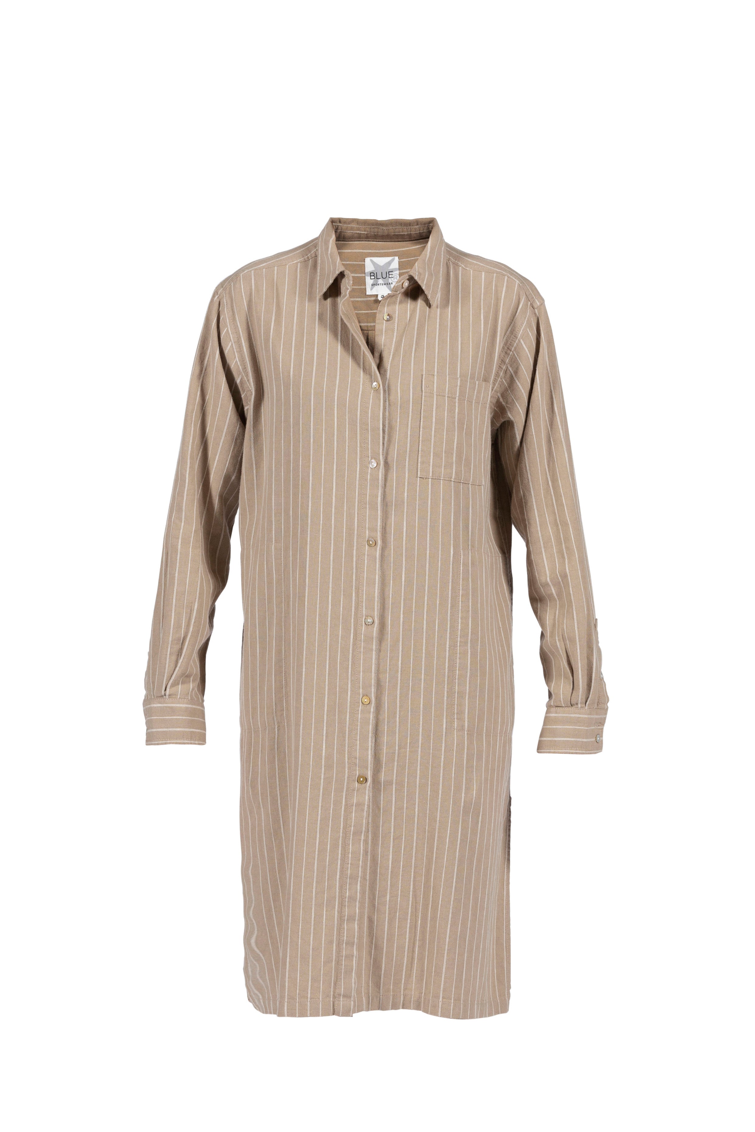 Ariel Striped Dress - Dark Khaki/Kit – Blue Sportswear