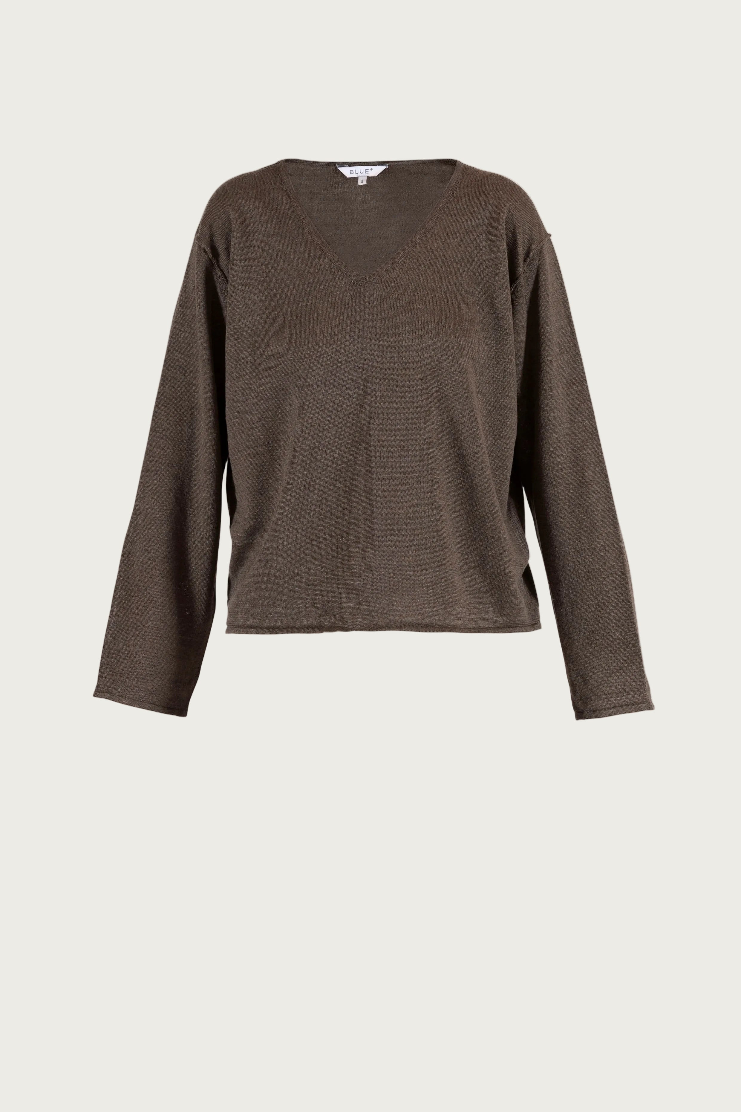 Lea Linen Knit - Coffee – Blue Sportswear
