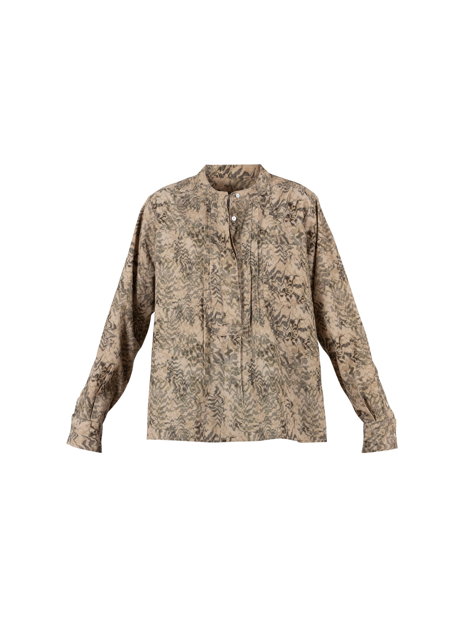 St. Gabriel Printed Corduroy Shirt - Camel/Beige/Grey – Blue Sportswear